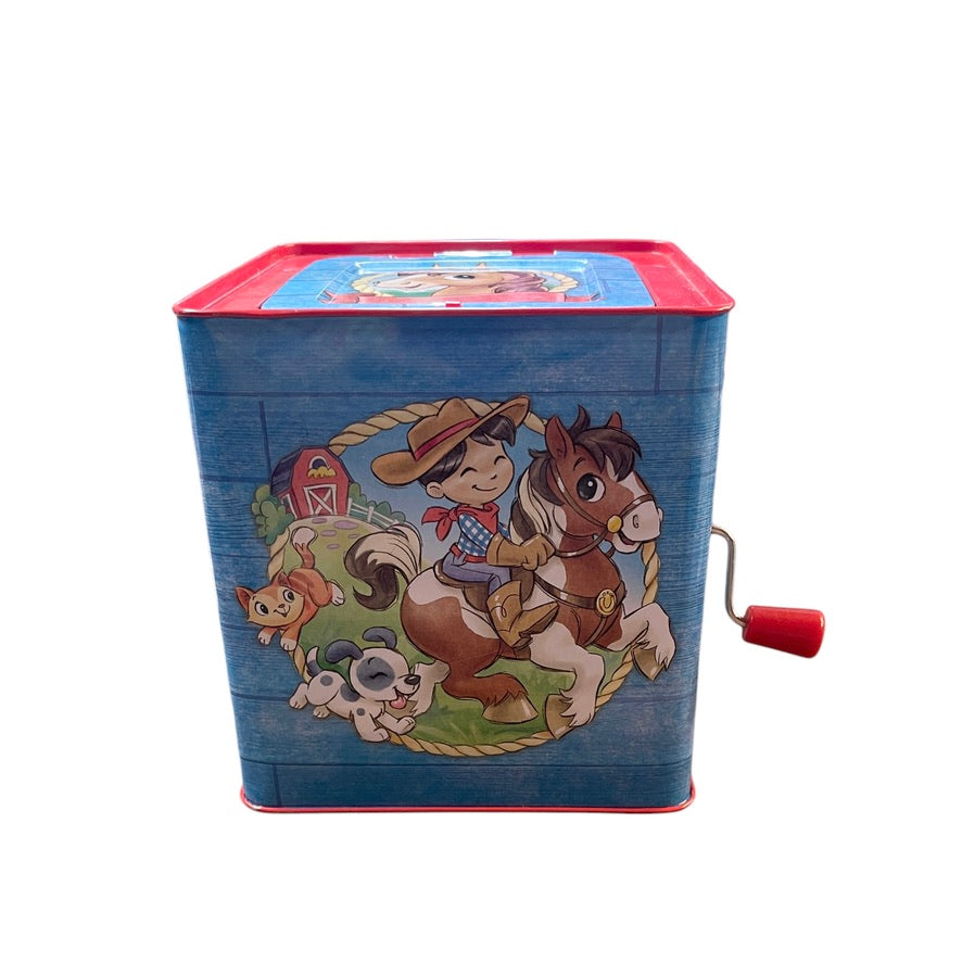 Schylling Jack-in-the-Box Poppin Pony, Plays 'Home on the Range' in GU ...